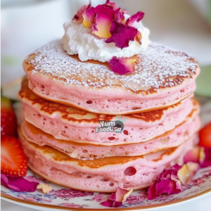 Home » Recipes » Desserts » Rose Water Pancakes