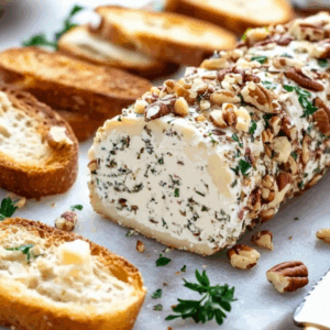 Home » Recipes » Appetizers » Garlic Herb Cheese Log