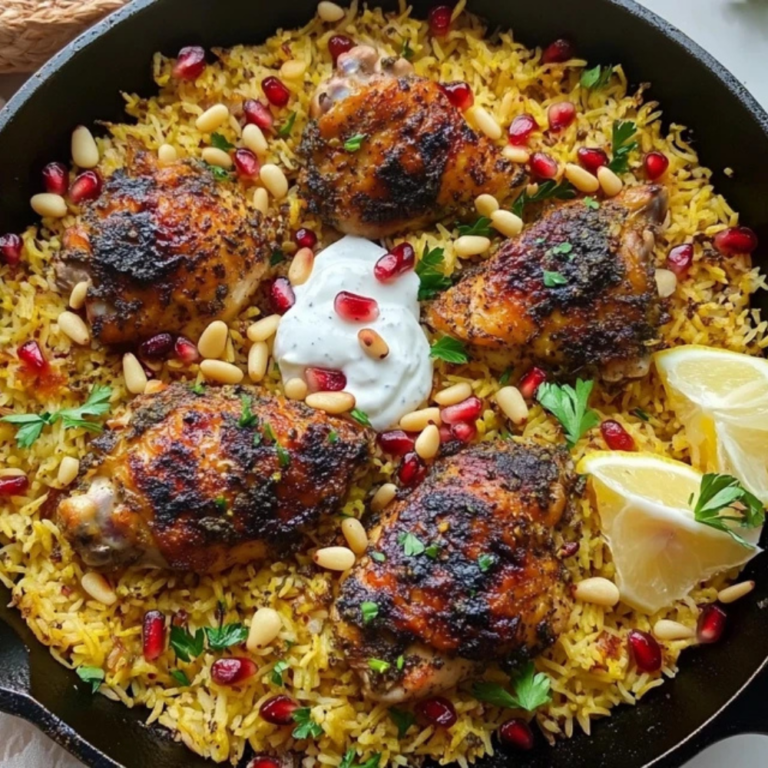 Home » Recipes » Dinner » Za’atar Chicken and Rice Pilaf