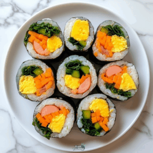 Home » Recipes » Appetizers » Simple Spam Kimbap Rolls