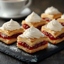 Home » Recipes » Desserts » Homemade Flakies with Raspberry Compote ...
