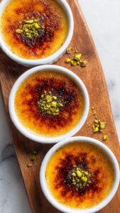 Vegan Pistachio Crème Brûlée (No Water Bath or Baking!) 4