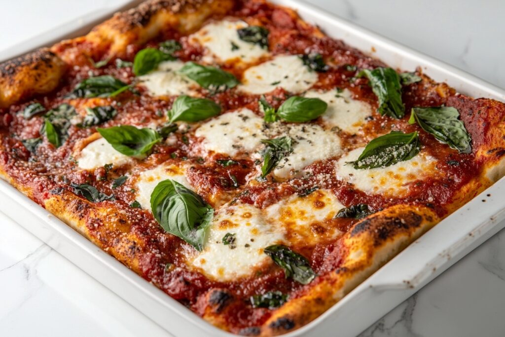 Home » Recipes » Main Courses » Crispy Detroit-Style Pizza Recipe: Easy ...